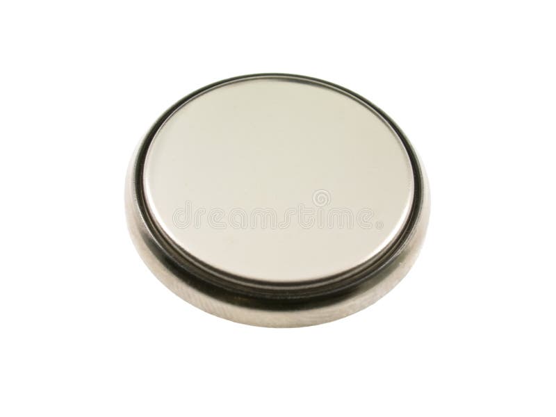 Button cell stock photo. Image of accessory, button, electricity - 21891626