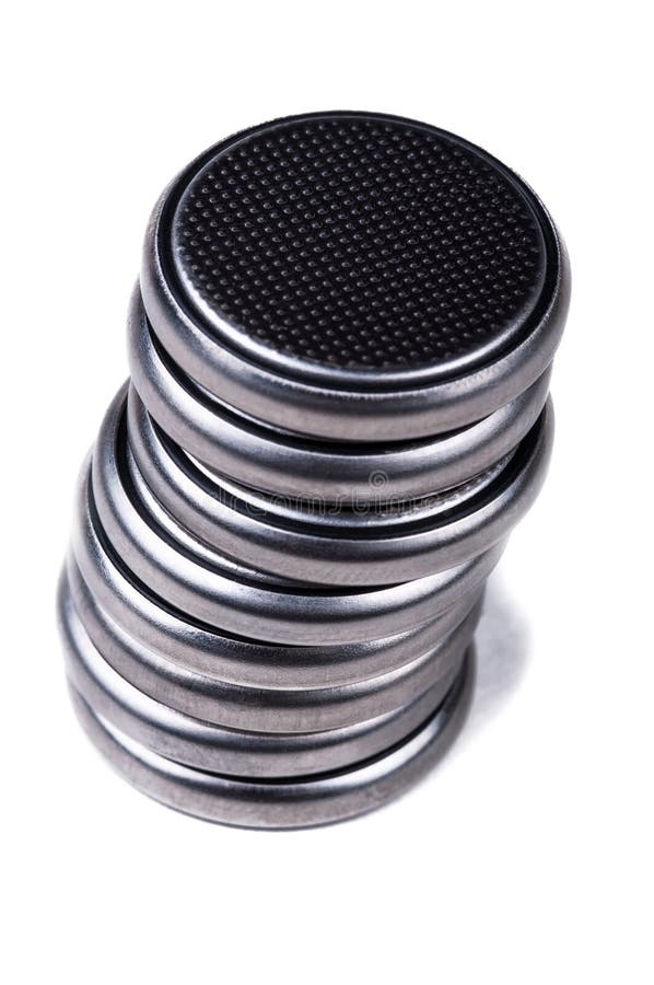 Button cells batteries stock image. Image of electric - 53087823