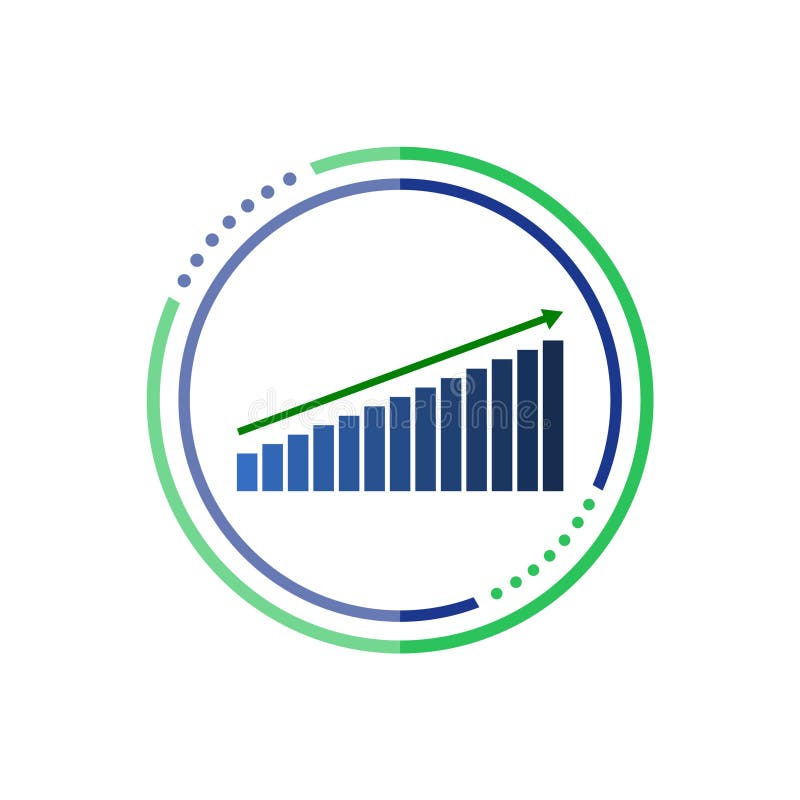 Button Chart, Graph Icon, Business Analytics Chart Symbol Stock Vector ...