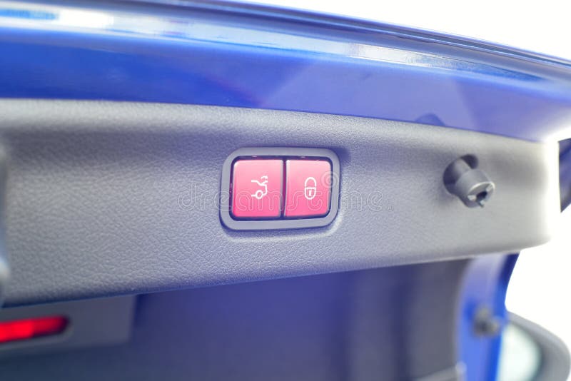 Button for Closing the Car Trunk Stock Image - Image of operator ...
