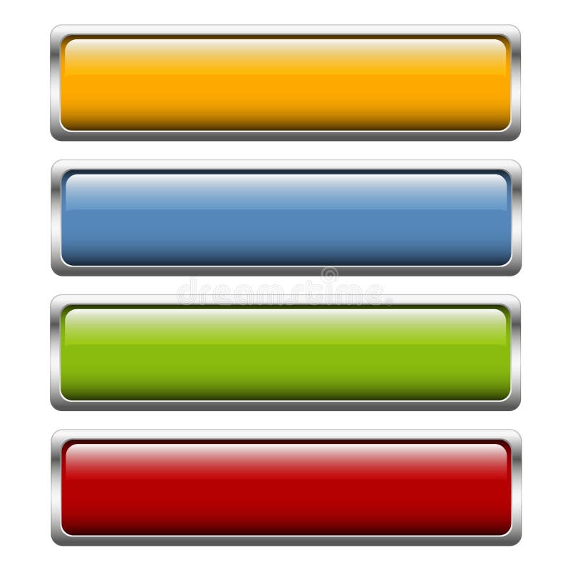 Button collection 4 colors stock vector. Illustration of colour - 59814825