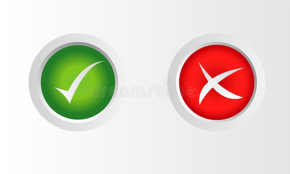 Button Confirmation Yes or No Stock Vector - Illustration of flat ...