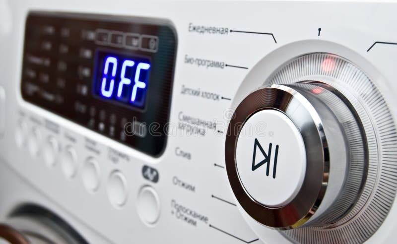 Button On A Control Of Washing-machine Panel Picture. Image: 5287001