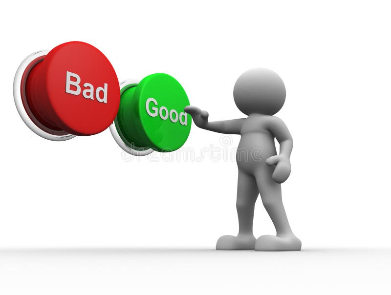 Good or bad stock illustration. Illustration of creative - 28544000