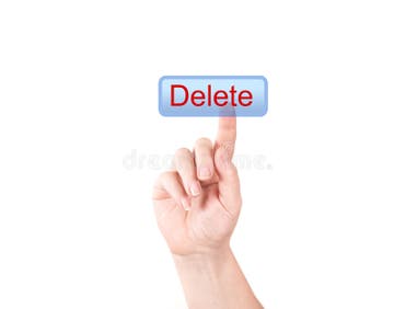 145 Finger Press Delete Button Stock Photos - Free & Royalty-Free Stock ...