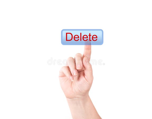 145 Finger Press Delete Button Stock Photos - Free & Royalty-Free Stock ...