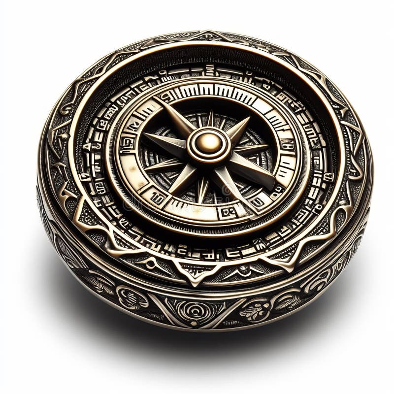 2 1. a Button Designed To Resemble a Miniature Compass Stock ...
