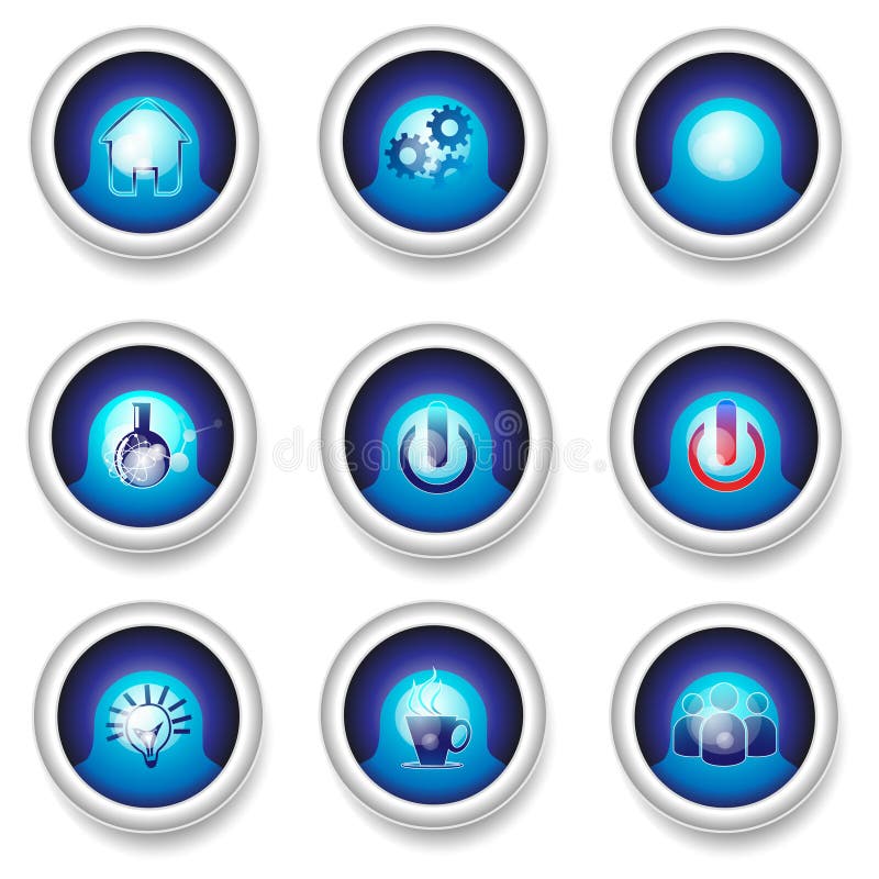 Button designs icons stock vector. Illustration of round - 39818062