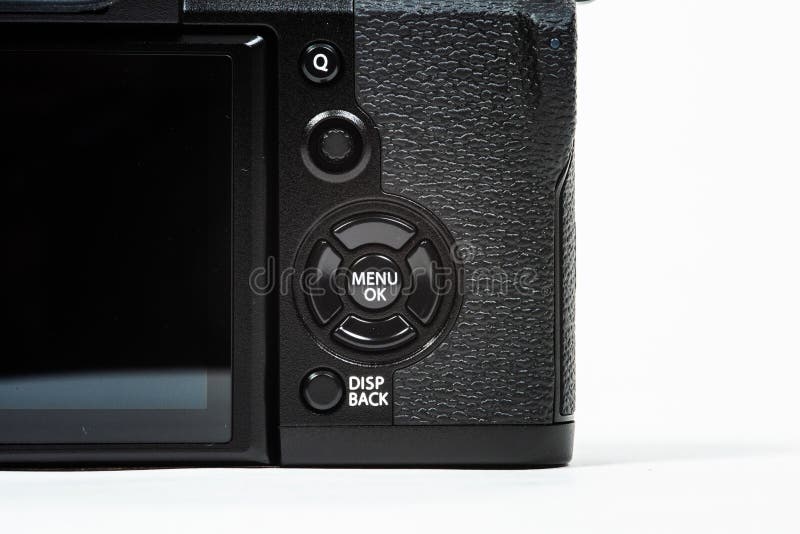Button Details on the Back of a Digital Camera.. Stock Photo - Image of ...