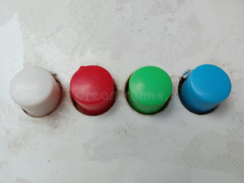 Button, a Device Operated by Pressing To Connect, Disconnect, or ...