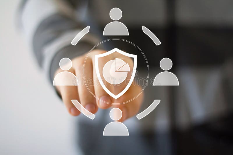 Button Diagram Shield Security Virus Business Stock Image - Image of ...