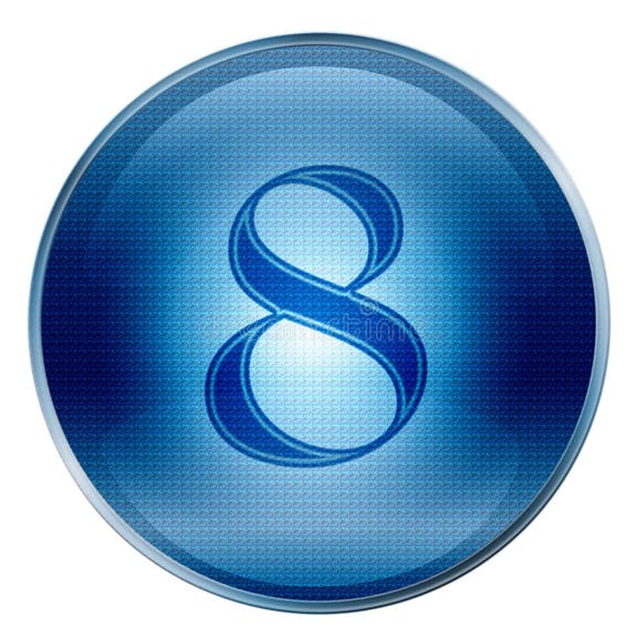 The button eight blue stock illustration. Illustration of click - 1729746