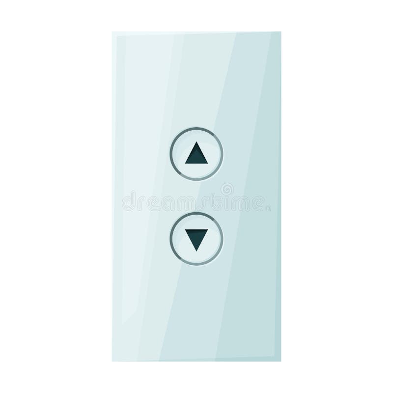 Button of Elevator Vector Icon.Cartoon Vector Icon Isolated on White ...