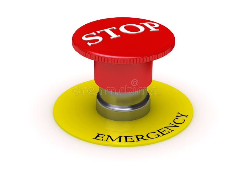Emergency Stop stock illustration. Illustration of stop - 2016453