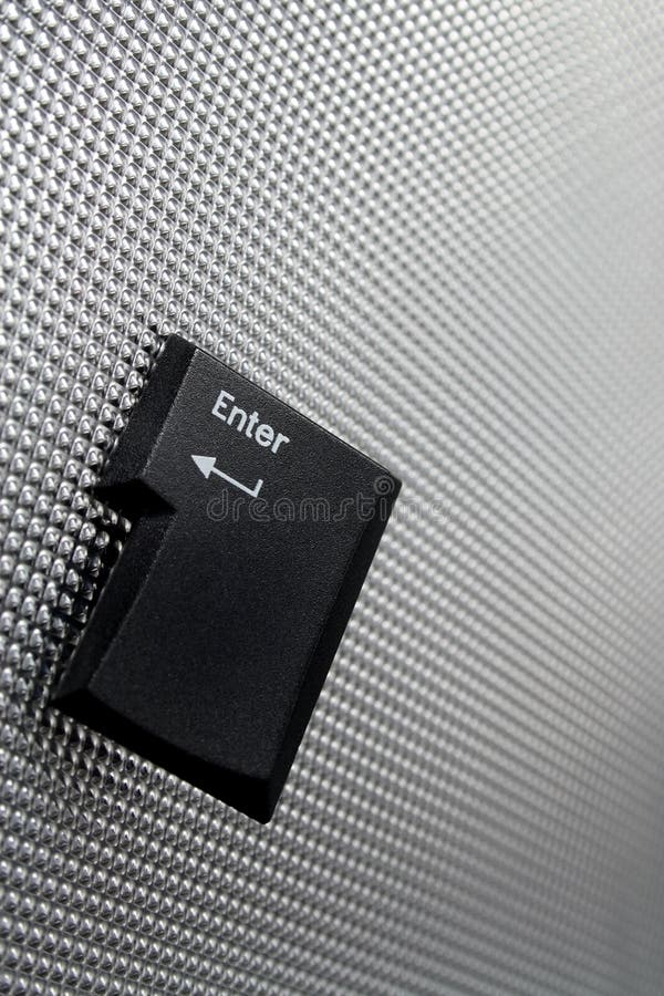 Button Enter stock photo. Image of metal, silver, keyboard - 3425186