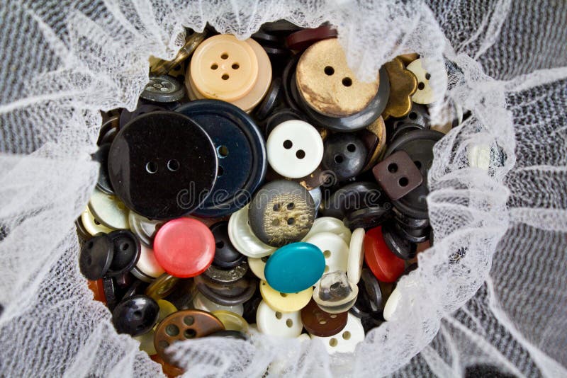 Button fastening II stock image. Image of sewing, round - 21221515