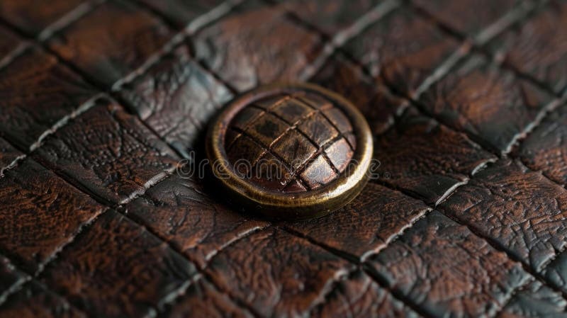 The Button Features a Raised Diamond Pattern Giving it a Rugged and Sy ...
