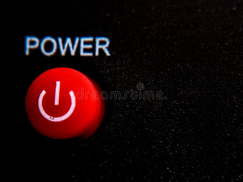 Close Up of Remote Tv Power Button Stock Photo - Image of start, icon ...