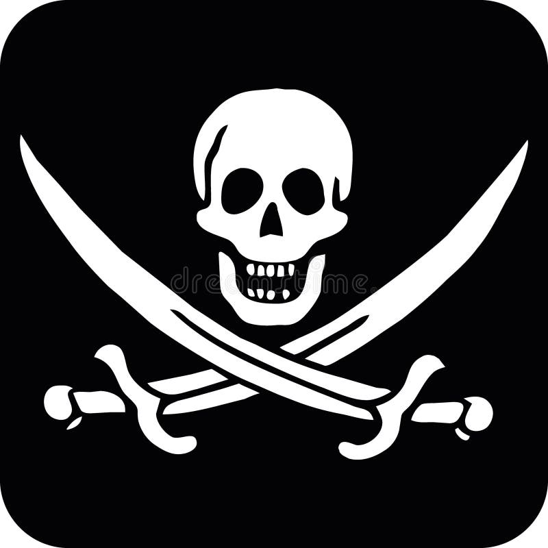 Button Flag of JACK RACKHAM (PIRATE FLAG) Stock Vector - Illustration ...