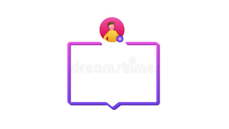 Button Follow Us Animation on White Background. Motion Design Stock ...
