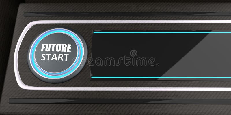 The button in the future. stock illustration. Illustration of ...