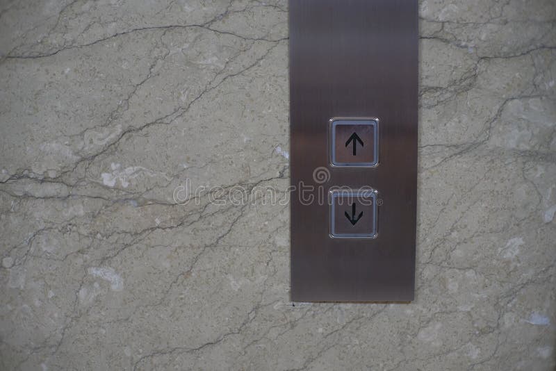 Button that Gives Directions To Go Up and Down Stock Photo - Image of ...