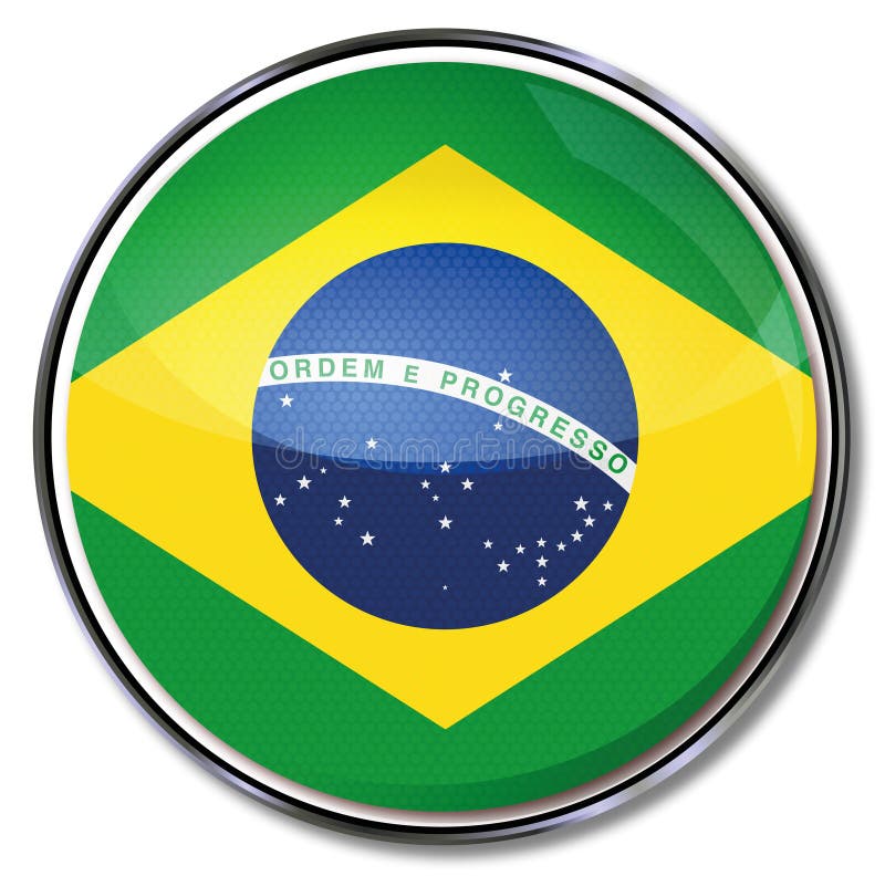 Button with Brazil`s Map To Celebrate Brazilian Independence Day ...