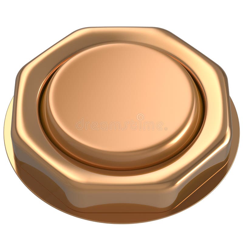 Button with a Golden Dragon for Chinese Zodiac, Vector Illustration ...