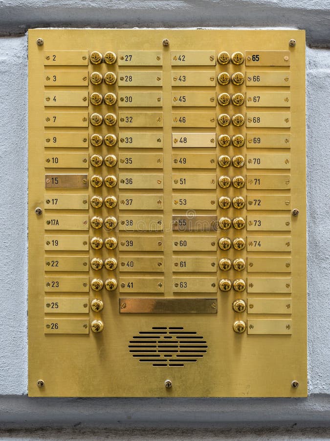 Button Of House Intercom Outdoor Stock Photo - Image of control, call ...