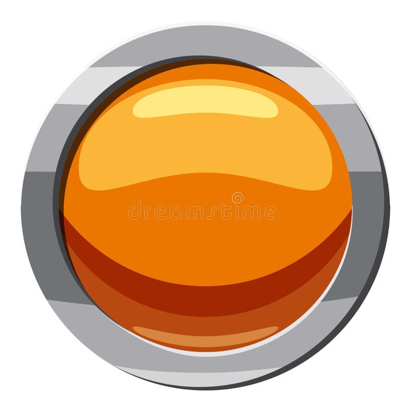 Button icon, cartoon style stock vector. Illustration of action - 85985467