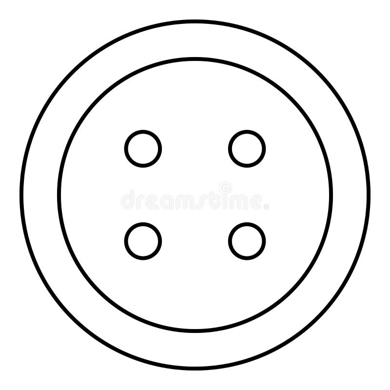 Button icon, outline style stock vector. Illustration of beautiful ...