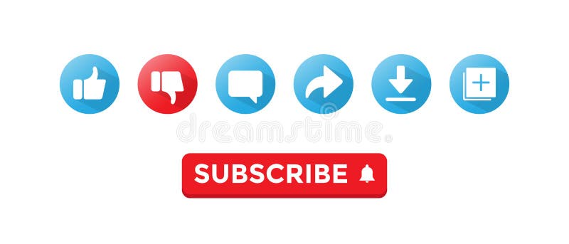 Icon Set for Channel and Social Media. Like, Comment, Share and ... Icon Set for Channel and Social Media. Like, Comment, Share and ...