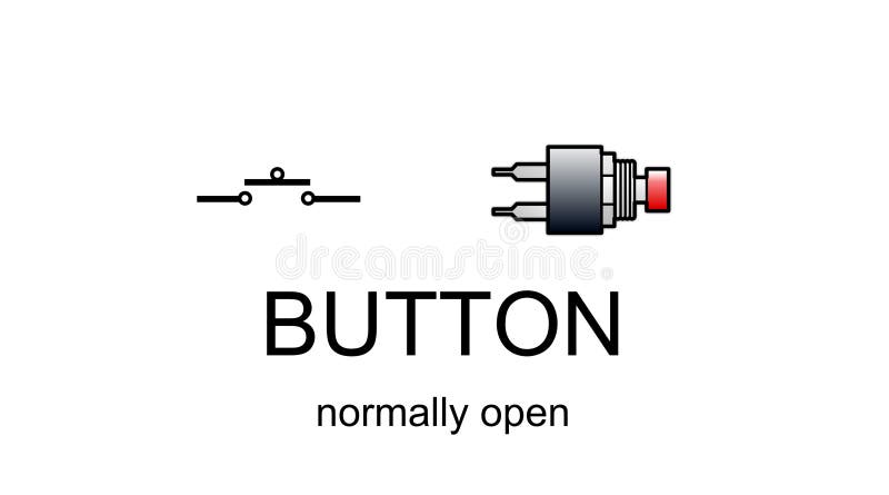 Button icon and symbol stock illustration. Illustration of normally ...