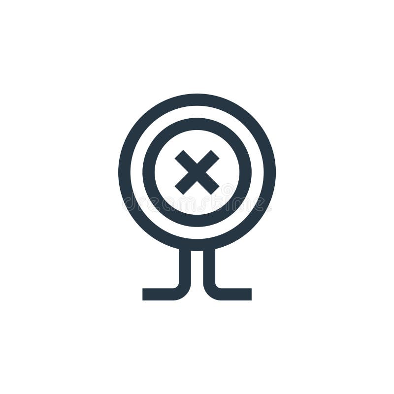 Button Icon Vector from Handcrafts Concept. Thin Line Illustration of ...