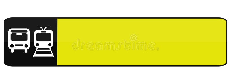 Button Illustration with Icon Showing Bus and Train Stock Illustration ...