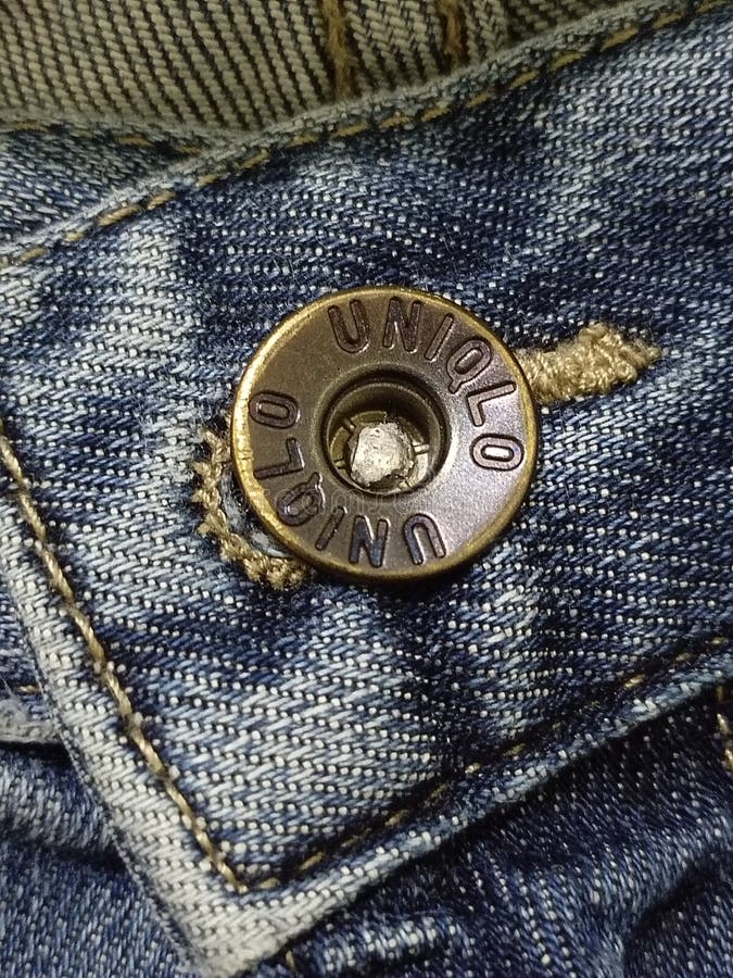 Button on jeans stock photo. Image of jeans, button - 320640964