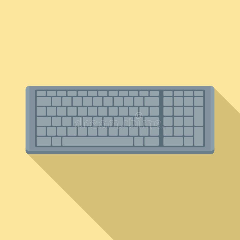 Button Keyboard Icon, Flat Style Stock Vector - Illustration of enter ...