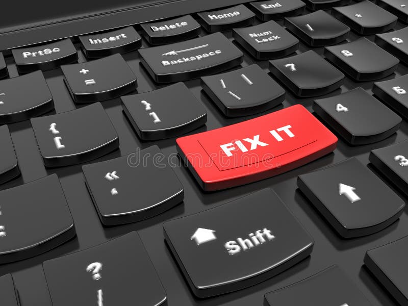 Button on the Keyboard - To Fix it, Fix Up - the Help Concept in ...