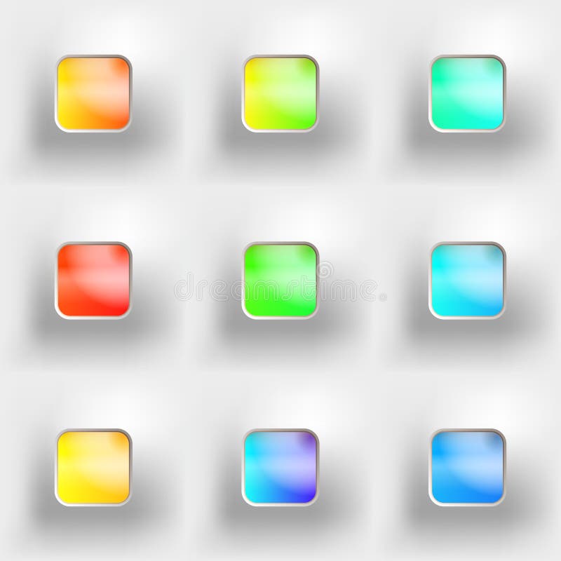 Button LED indicator stock illustration. Illustration of light - 91672383