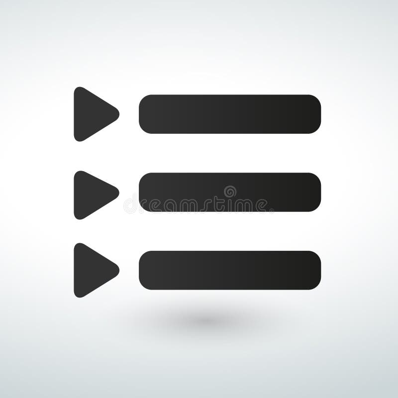 10 List Button - Black And Grey Stock Illustration - Illustration of ...