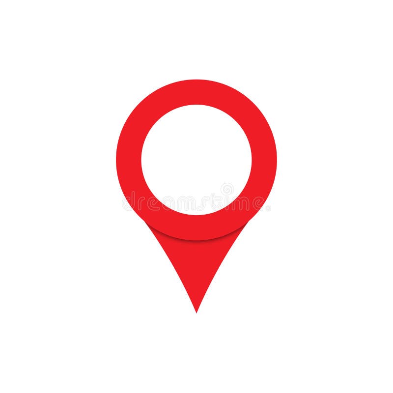 Map, Location. Red Key Button With A Pointer Sign On A Computer ...