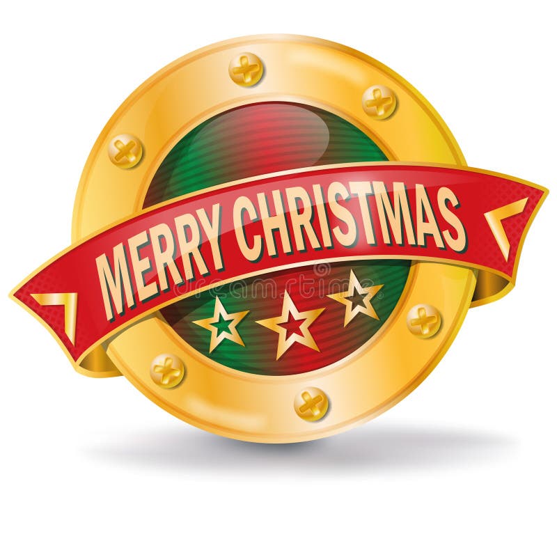 Button Merry Christmas stock vector. Illustration of character - 128403870