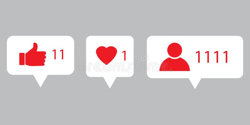Button for Mobile App Design. Like Message Icons, Great Design for Any ...