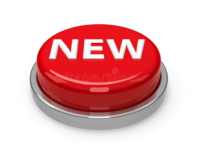 Button NEW stock illustration. Illustration of chrome - 98357955