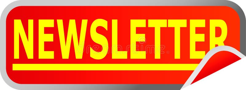 Red newsletter button stock vector. Illustration of vector - 10131767