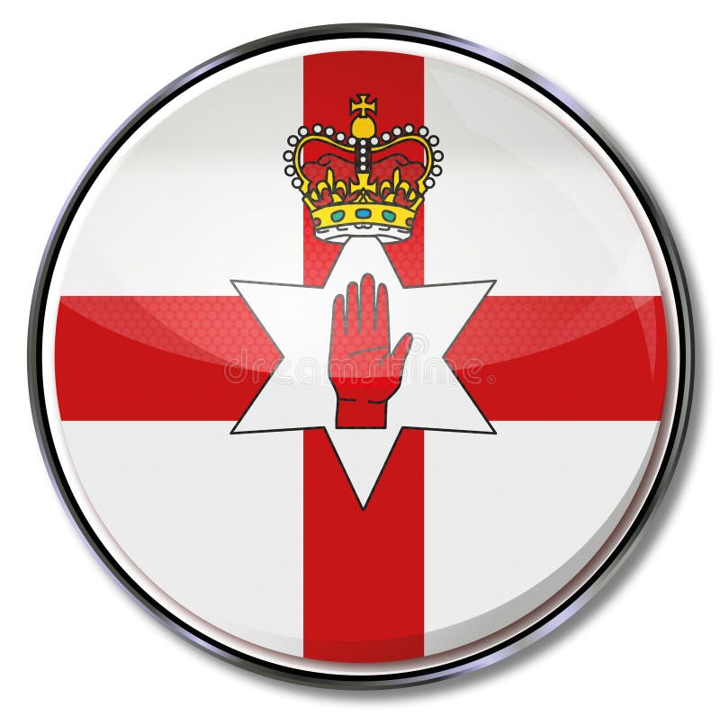 Button Northern Ireland stock vector. Illustration of geography - 92547636