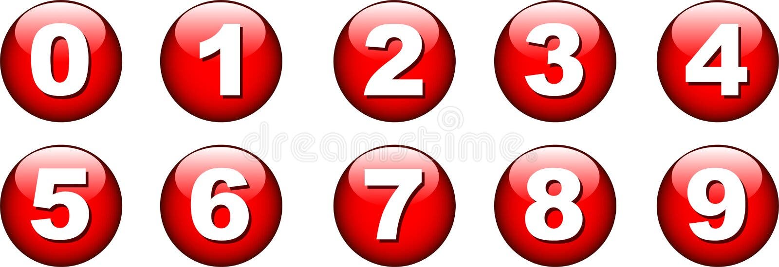 Numbers 1 2 3 One Two Three Stock Illustration - Illustration of number ...