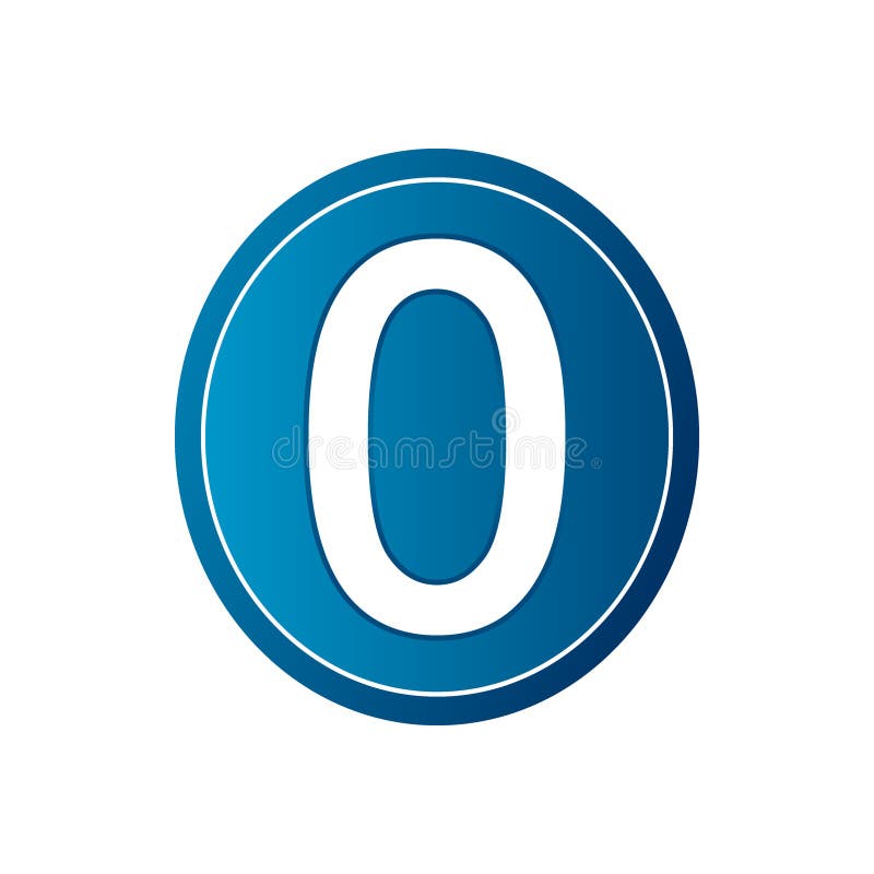 Number Zero with Spider Icon Logo Design Template Stock Vector ...