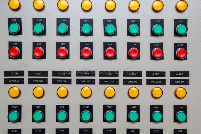 Button on-off control stock image. Image of push, steel - 41506371