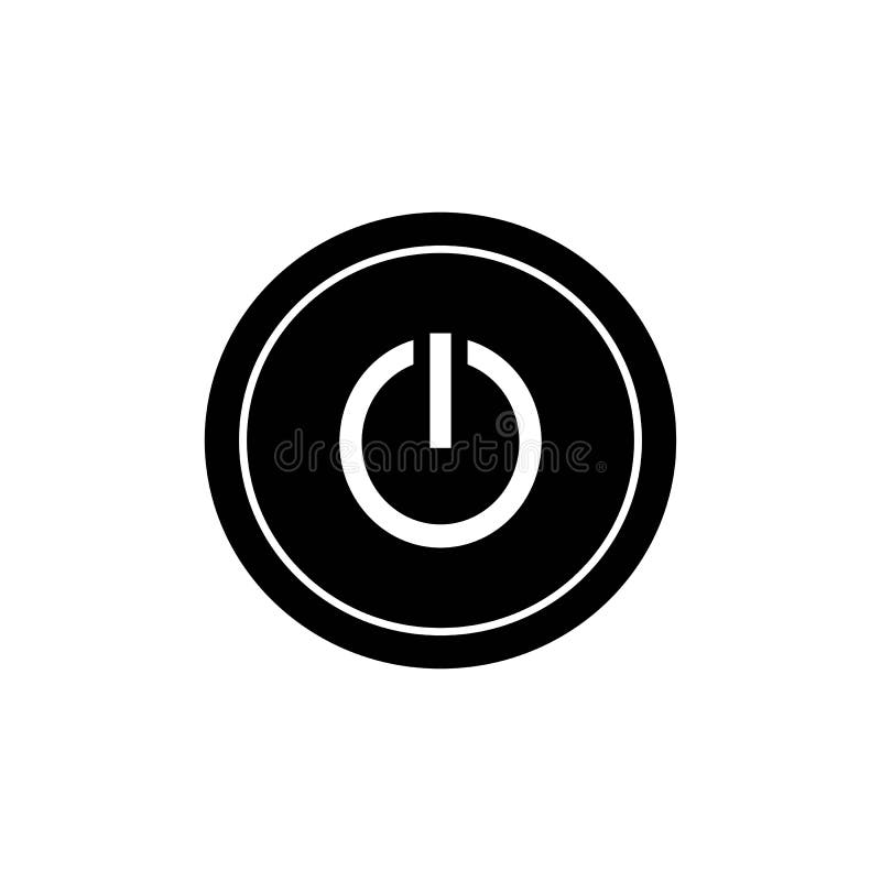 Button on, off logo vector stock vector. Illustration of supply - 183005275